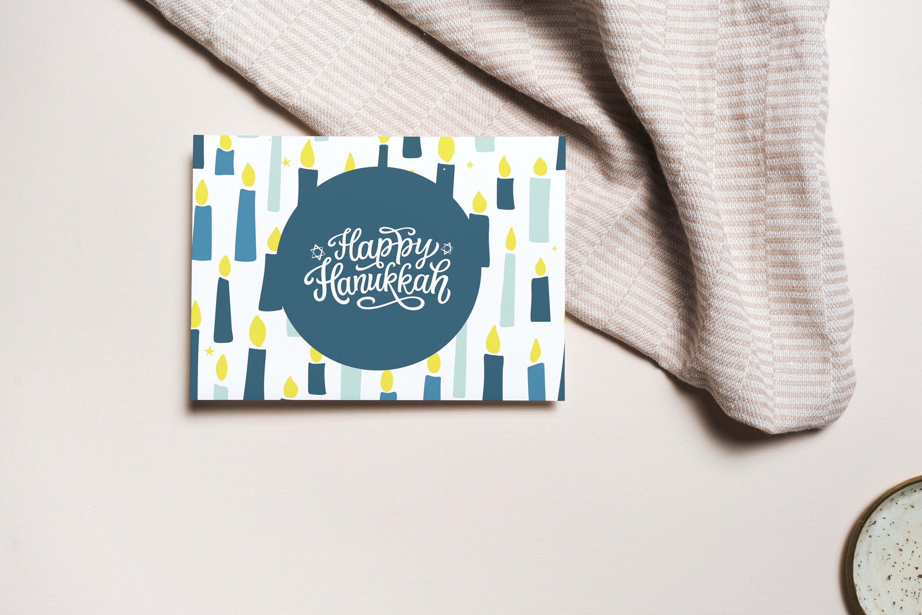 Hanukkah Greeting Card Printable Jewish Holiday Card - Etsy