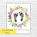 Five Little Flowers Handprint Art, Preschool Spring Activity, 5 Little ...