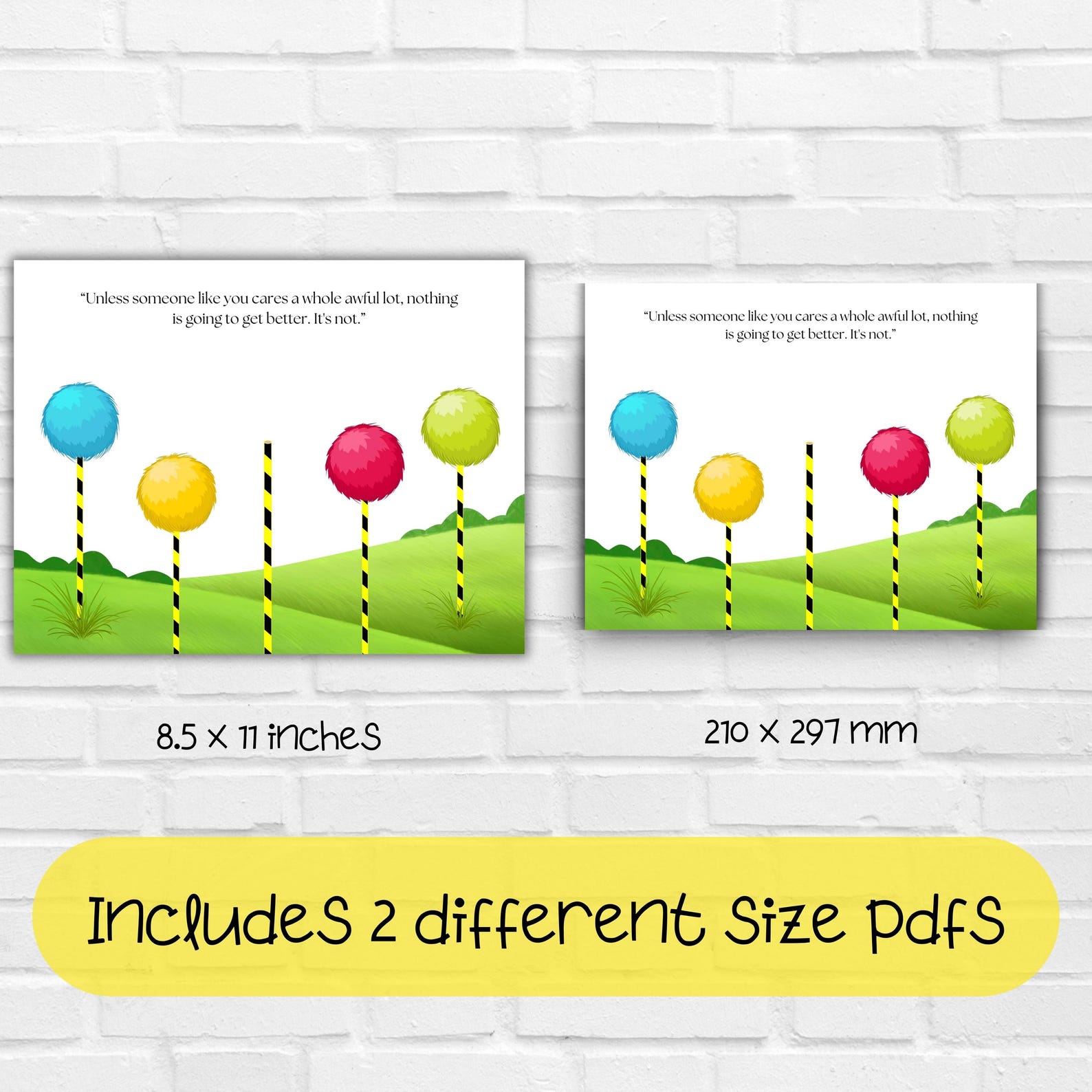 Truffula Trees Handprint Craft, Dr. Seuss Week Activity, the Lorax Tree ...