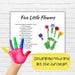 Five Little Flowers Handprint Art, Preschool Spring Activity, 5 Little ...