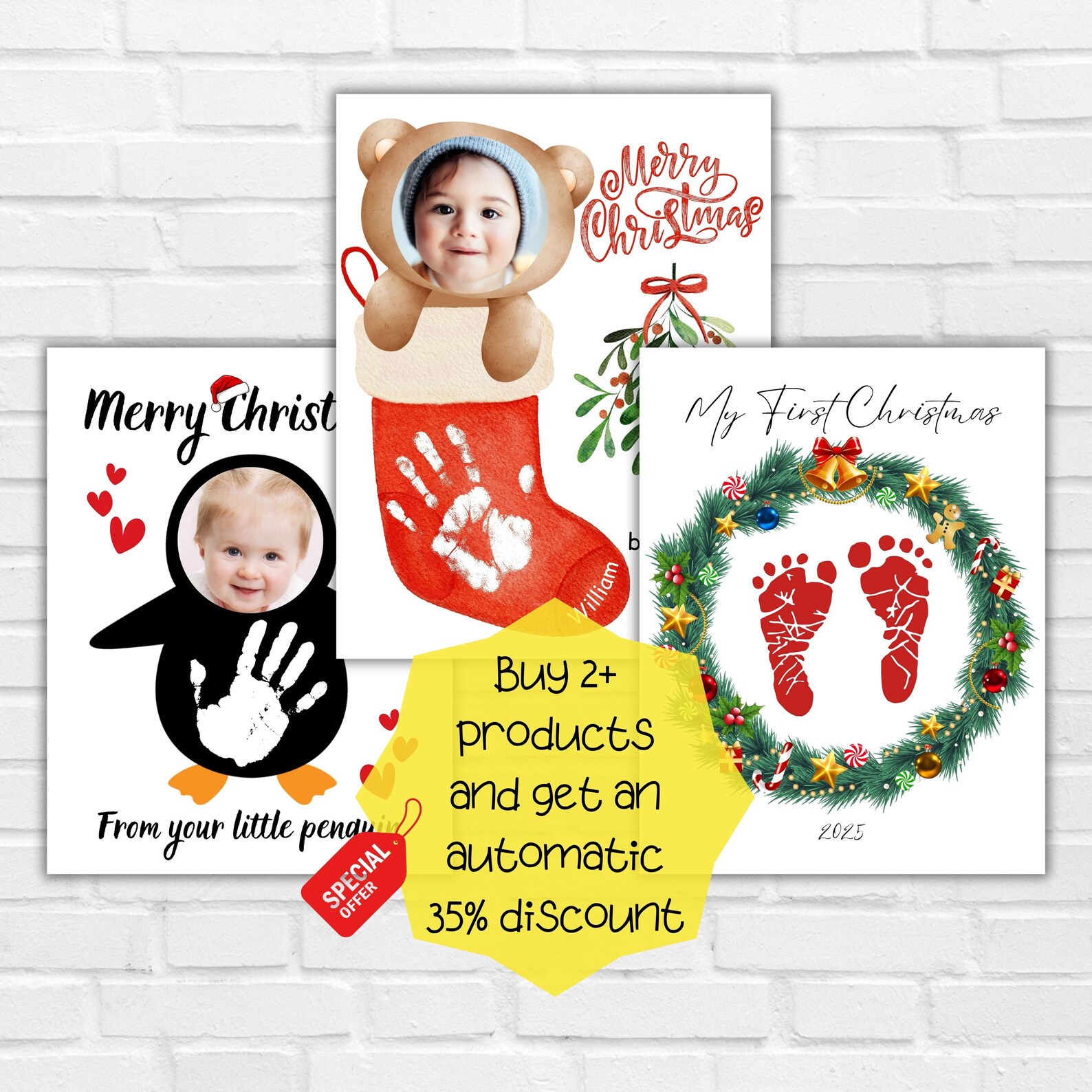 Christmas Tree Fingerprint Craft, Snowglobe Photo Keepsake, DIY Merry ...