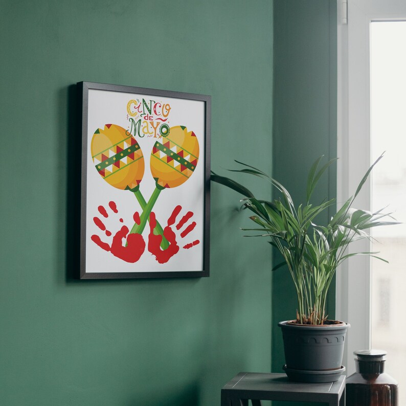 Cinco De Mayo Handprint Craft, May 5th DIY Keepsake Activitiy, Mexican ...