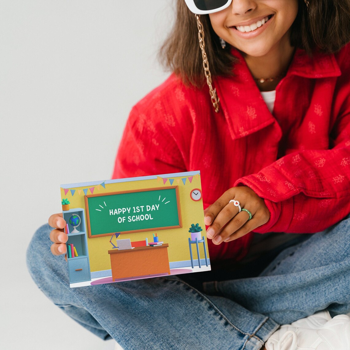 Happy First Day of School Card, Printable Back to School Card, Student ...