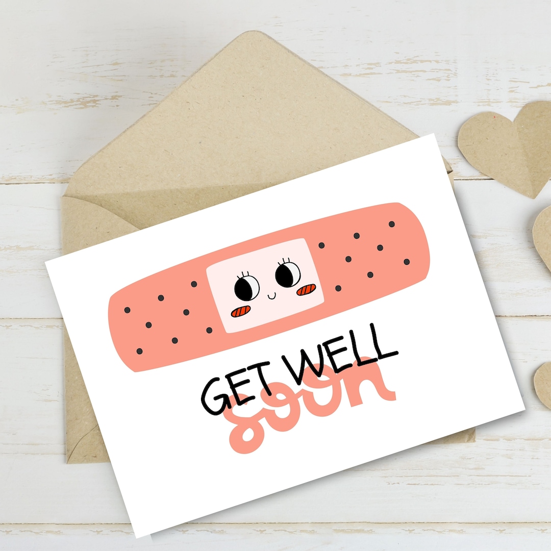 Cute Get Well Soon Card Printable Thinking of You Feel - Etsy