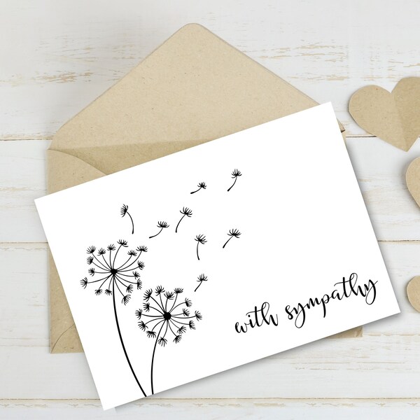 Dandelion Card - Etsy