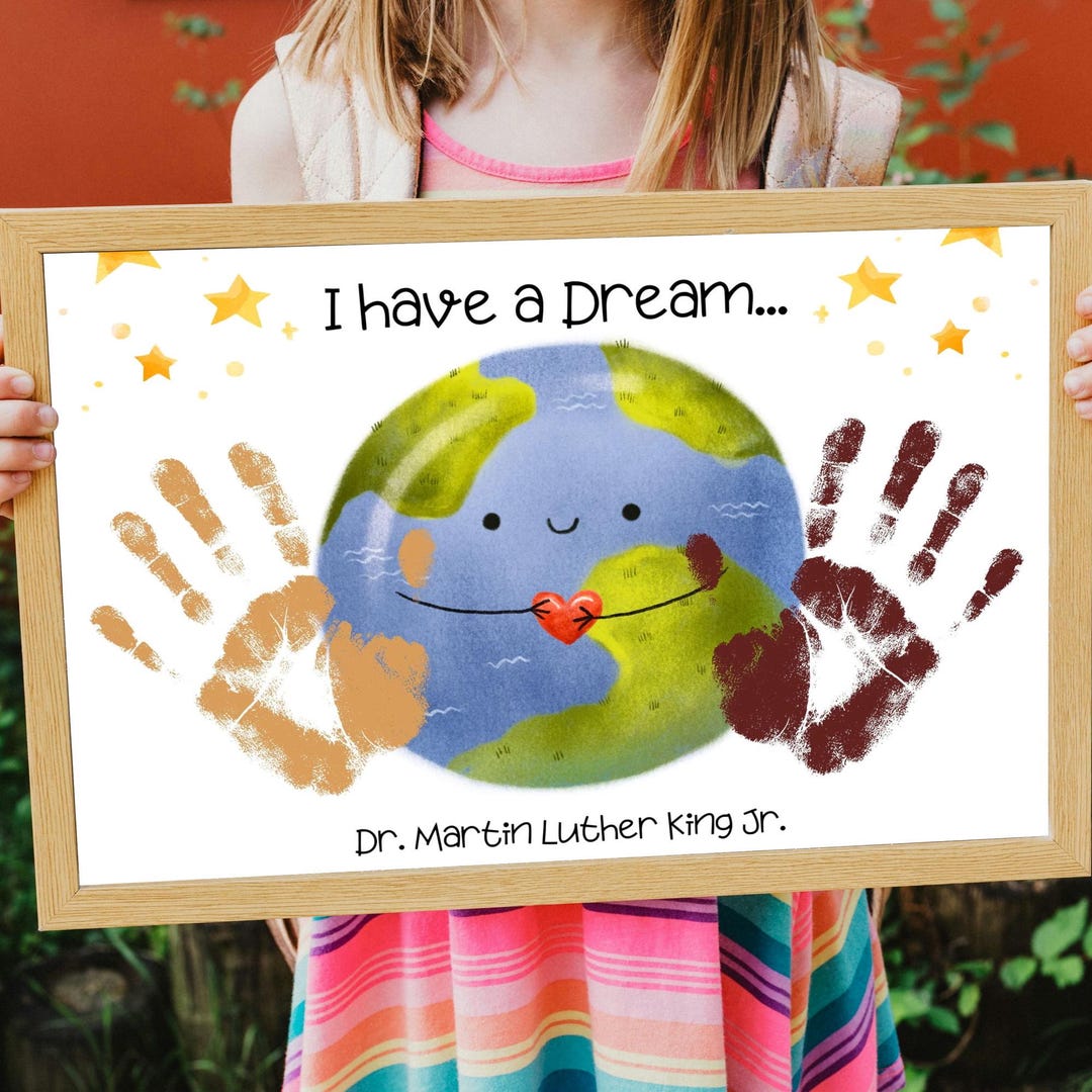 I Have a Dream Handprint Art, MLK Day Activity for Preschool, Toddler ...