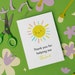 Teacher Appreciation Card, Printable Thank You Teacher Card, Sunshine ...