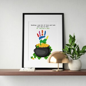 Pot of Gold, Rainbow Handprint Art, Saint Patrick's Day Craft, Sending ...
