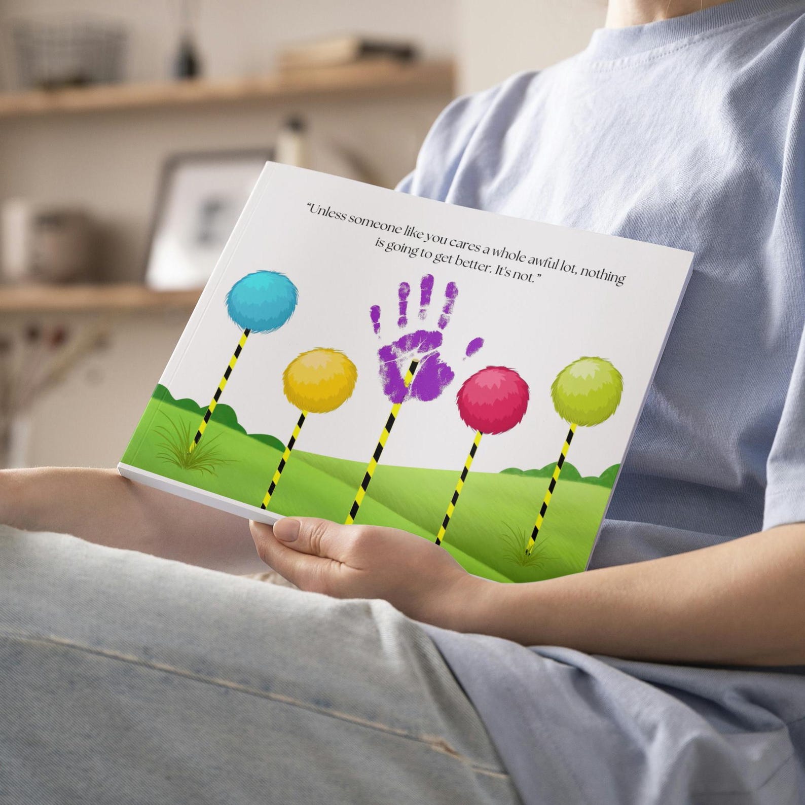 Truffula Trees Handprint Craft, Dr. Seuss Week Activity, the Lorax Tree ...