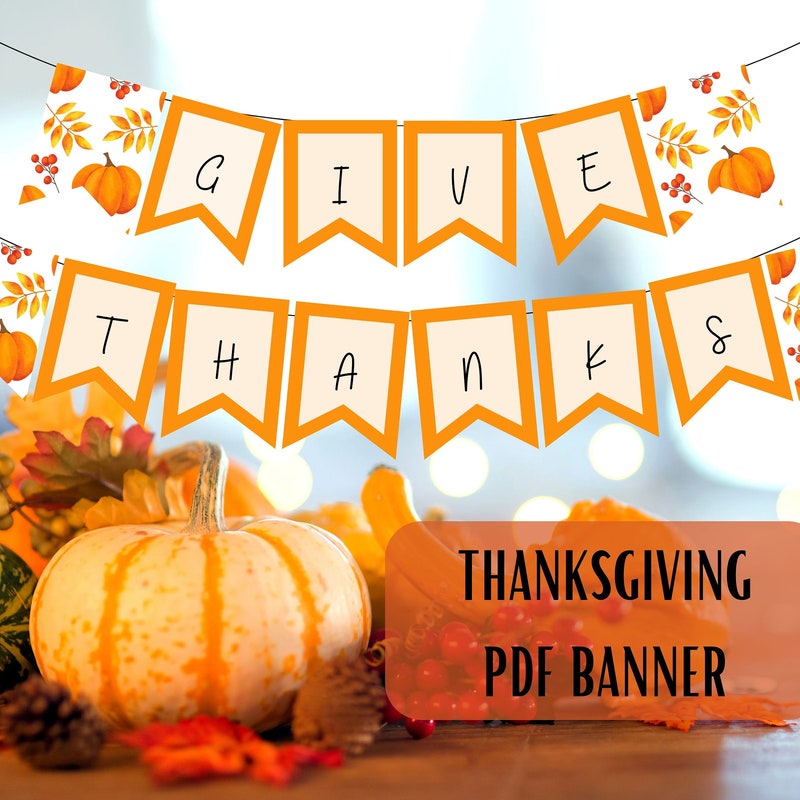 Thanksgiving Banner - Etsy