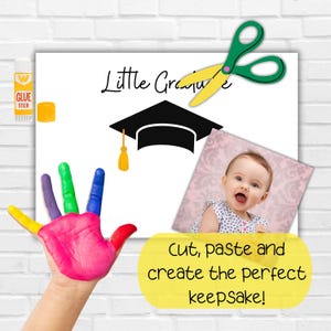 Preschool Graduation Sign: Handprint Art Craft, 2026 Pre-k Photo ...