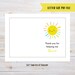 Teacher Appreciation Card, Printable Thank You Teacher Card, Sunshine ...