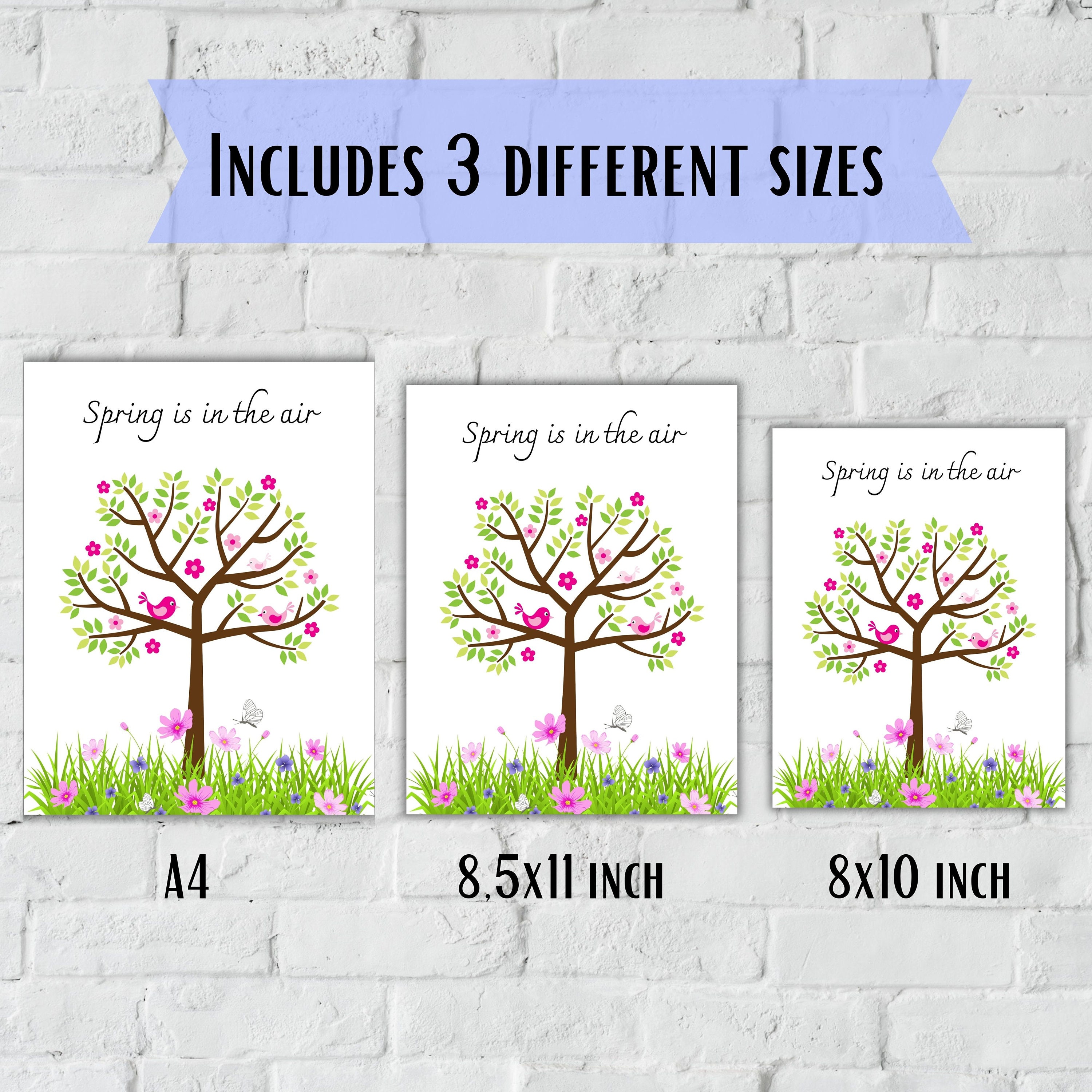 Printable Spring Tree Craft, DIY Handprint Tree , Spring Handprint ...
