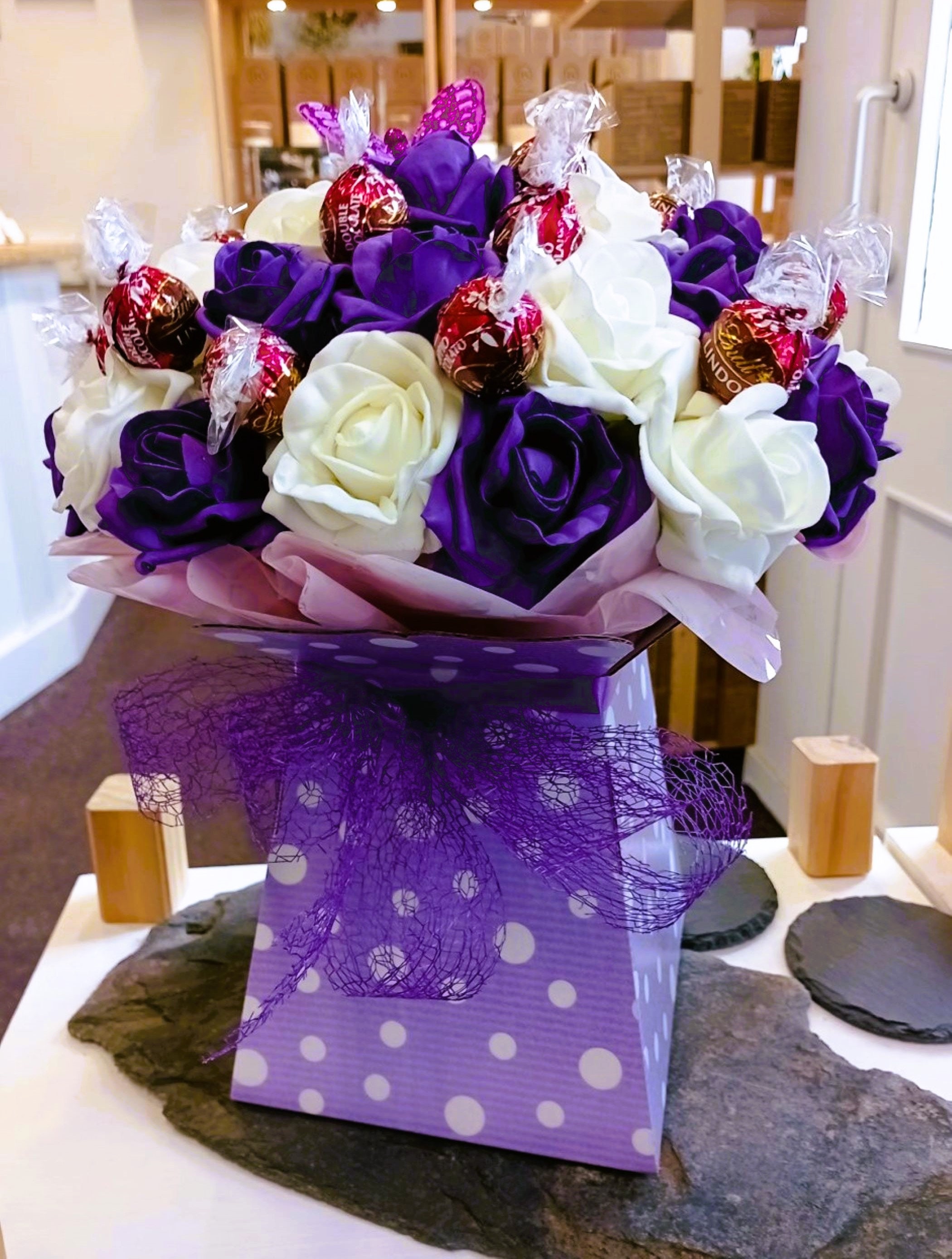 Ferrero Rocher & Rose Box Bouquet an Excellent Gift Designed - Etsy UK