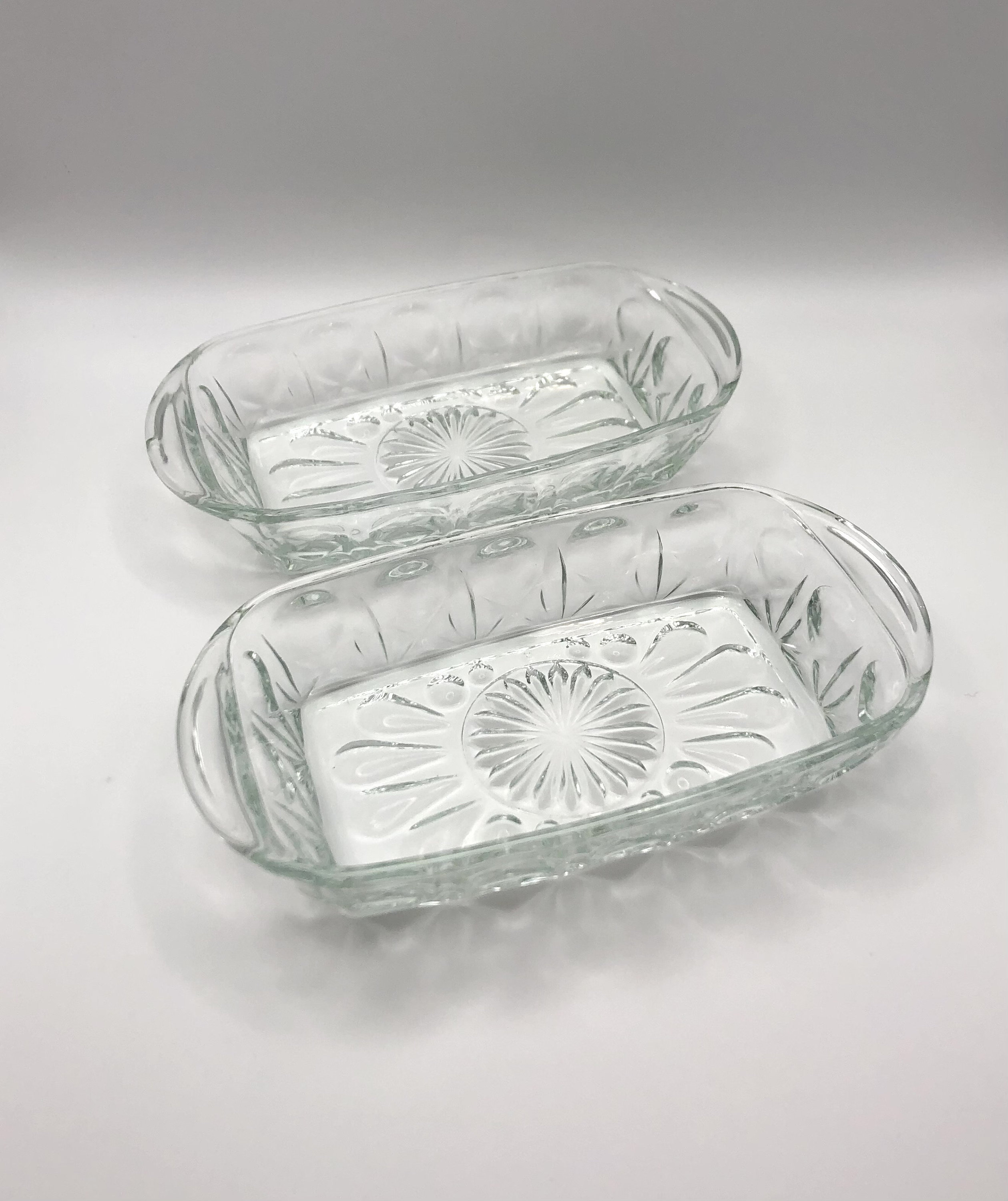 Reims Co Relish Dishes. Pale Blue Glass. Made in France. Set of 2 ...