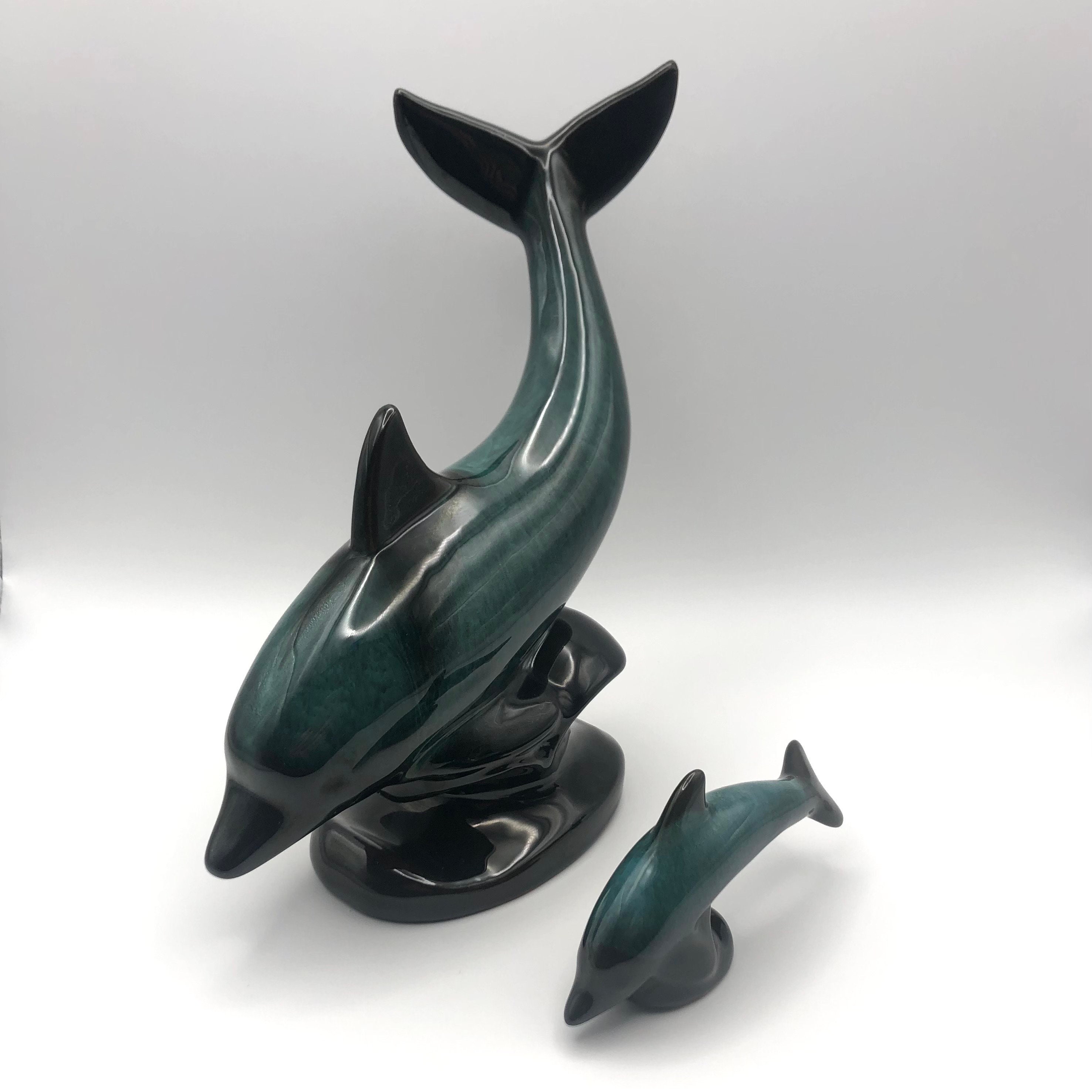 Dolphin Figurines, Blue Mountain Pottery, Blue Mountain Pottery ...