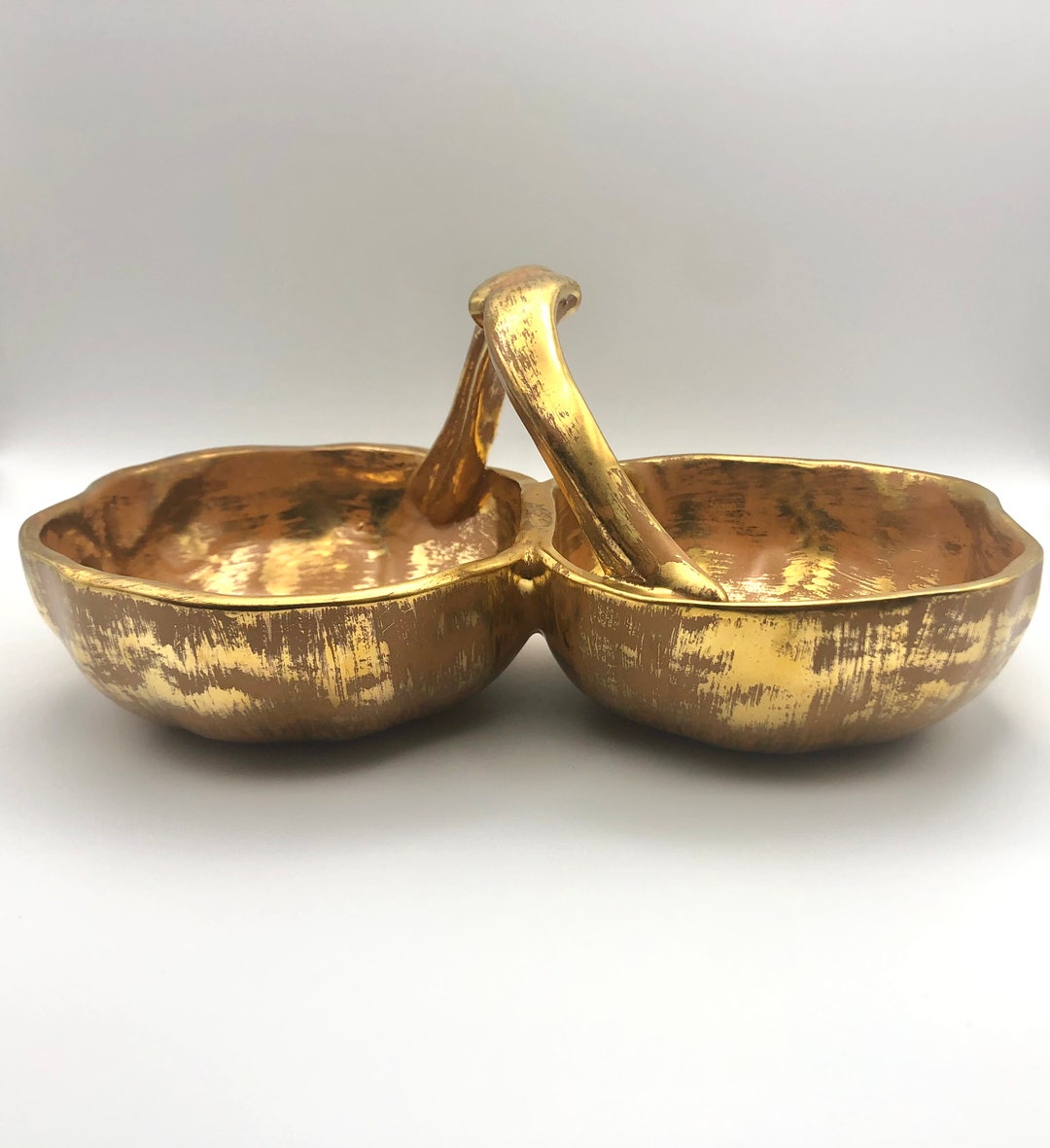 Flower Pot,double Bowl, Stangl, Stangl Pottery, Gold Flower Pot ...