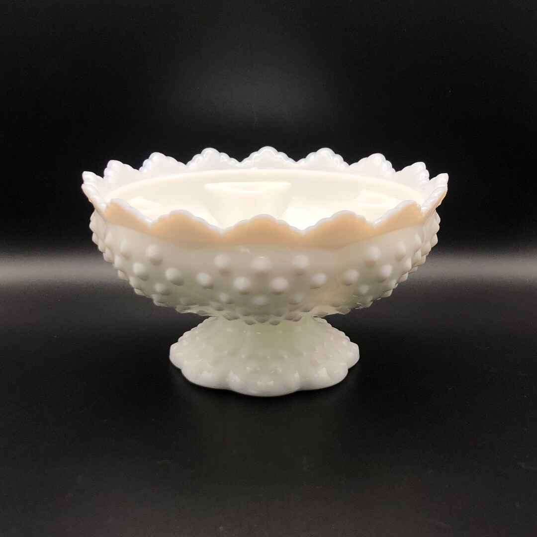 Fenton Milk Glass, Milk Glass Bowl, Fenton, Vintage Fenton, Hobnail ...