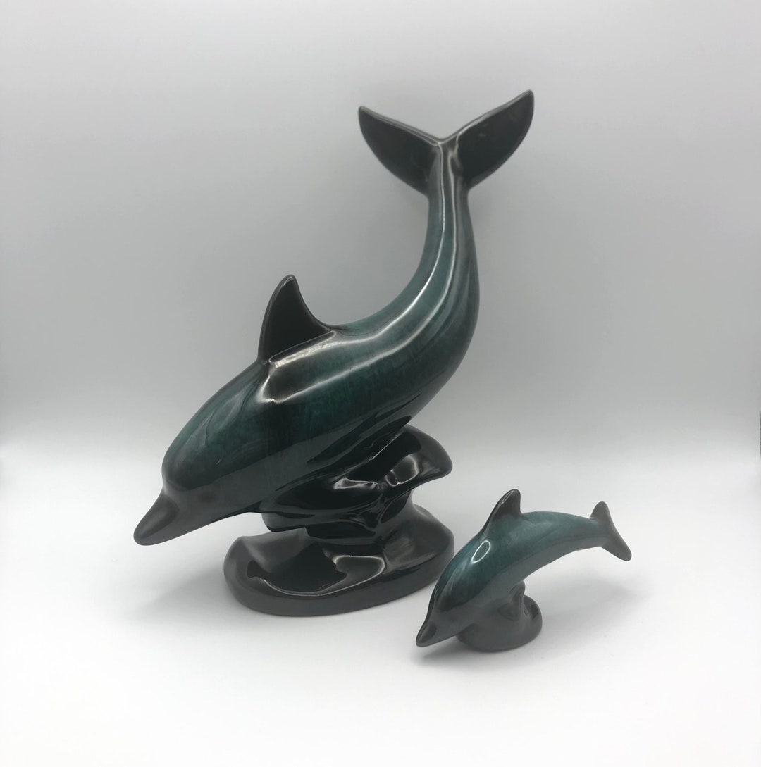 Dolphin Figurines, Blue Mountain Pottery, Blue Mountain Pottery ...