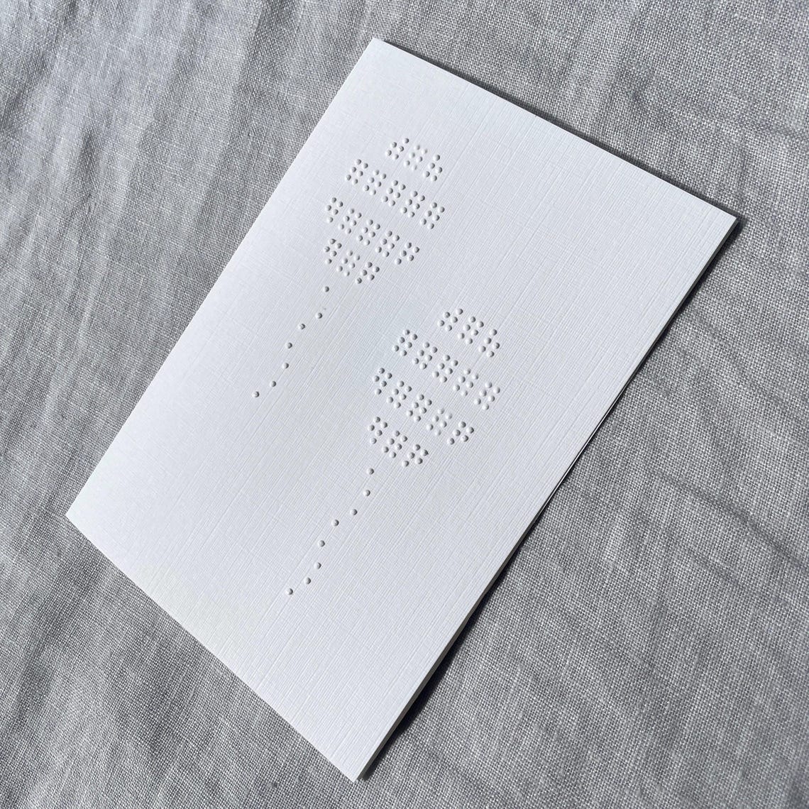 Braille Birthday Card, Birthday Balloons Design, Personalised Braille ...