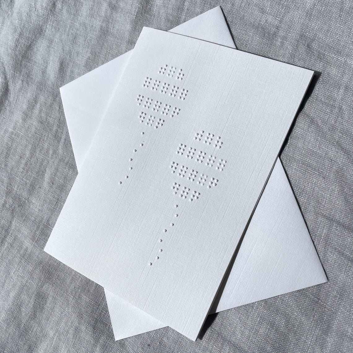 Braille Birthday Card, Birthday Balloons Design, Personalised Braille ...