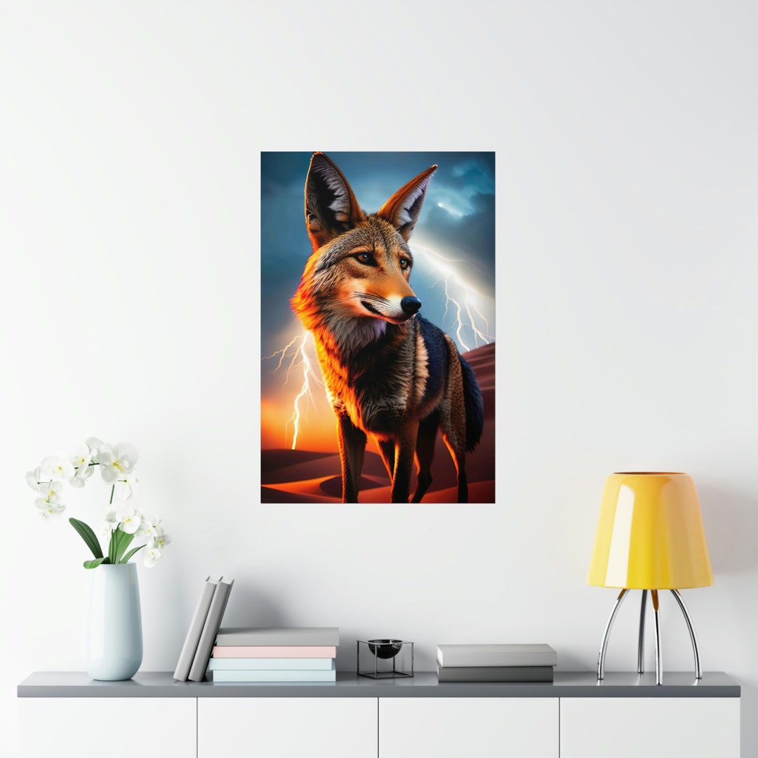 Jackal Poster, Premium Posters, Wall Art, Decor, Gifts, Men, Women, All ...