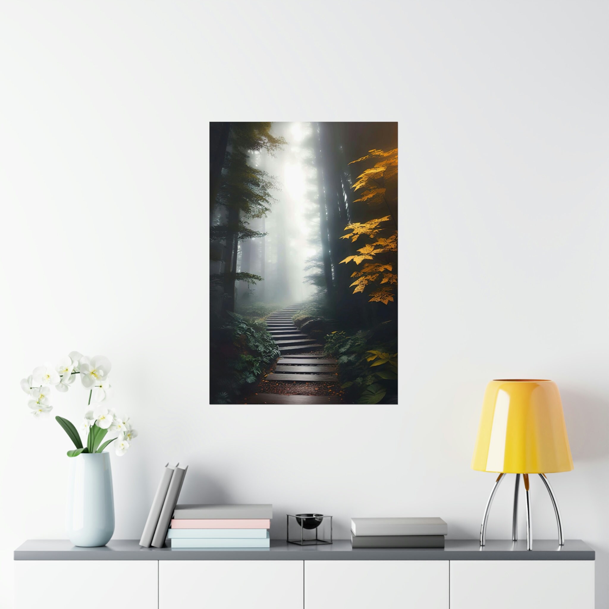 Forest Path Poster, Premium Posters, Wall Art, Decor, Gifts, Men, Women ...