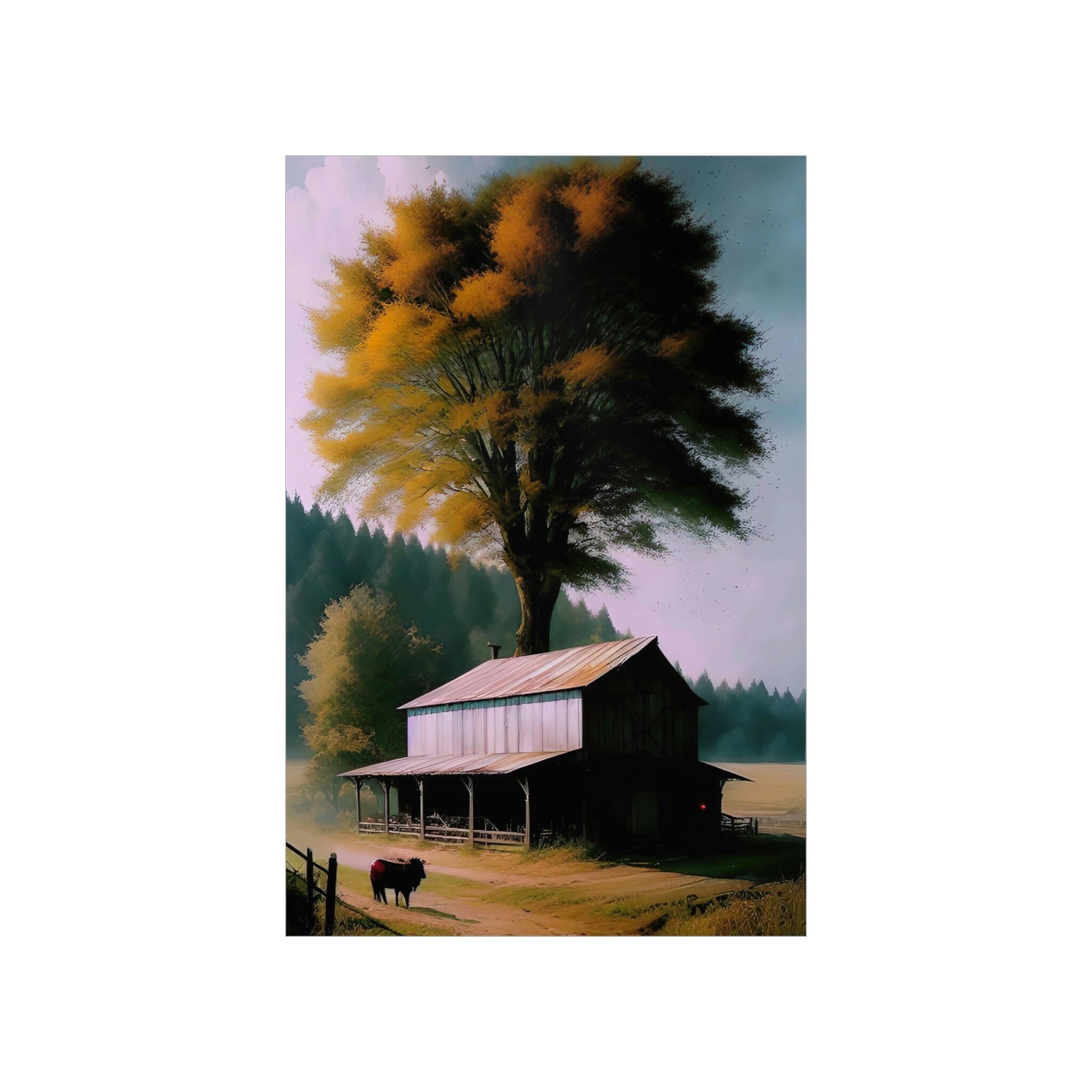 Vintage Farm Poster, Premium Posters, Wall Art, Decor, Gifts, Men ...