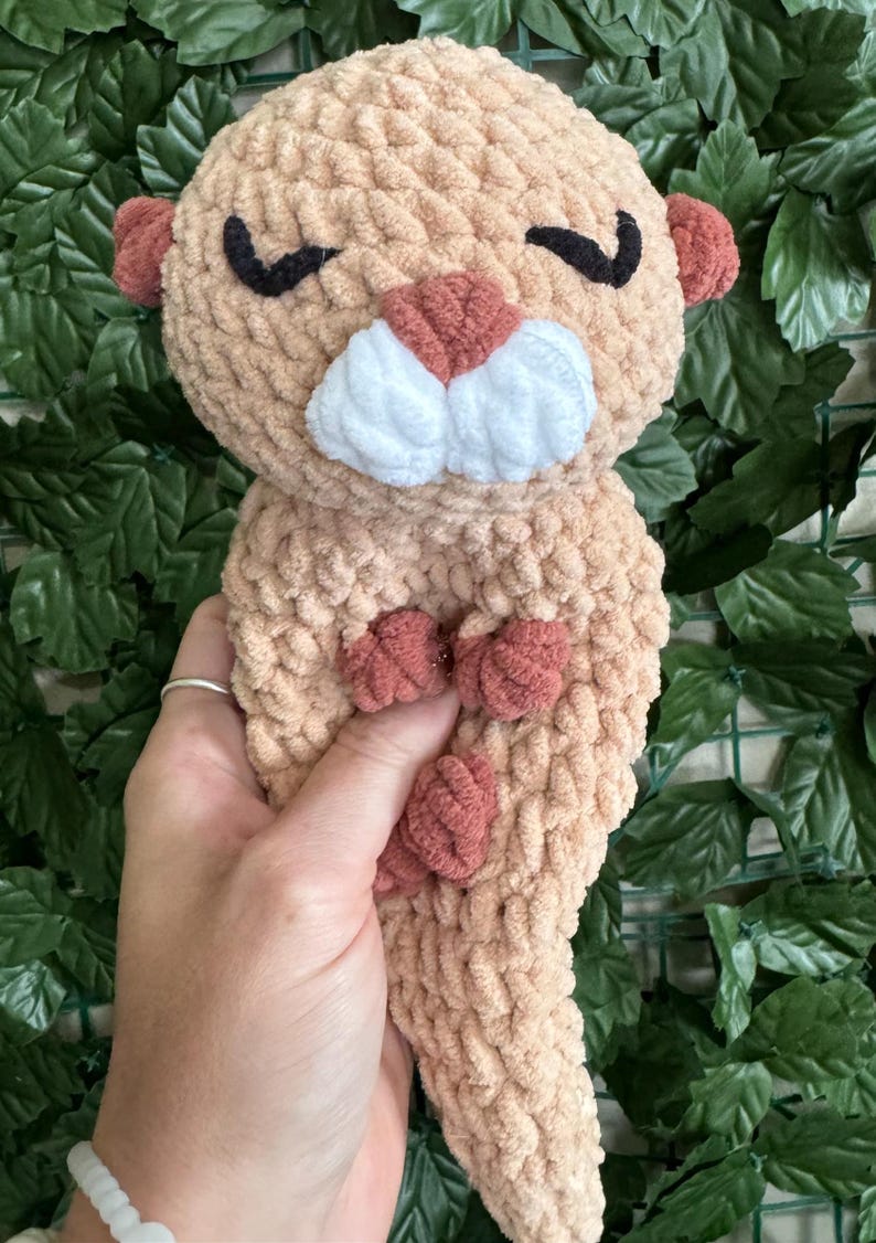 Otter Baby Lovey NO SEW Crochet PATTERN With Pictures and Tutorials - Etsy
