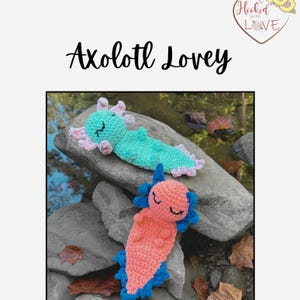 NO SEW Axe the Axolotl Lovey PATTERN - Etsy