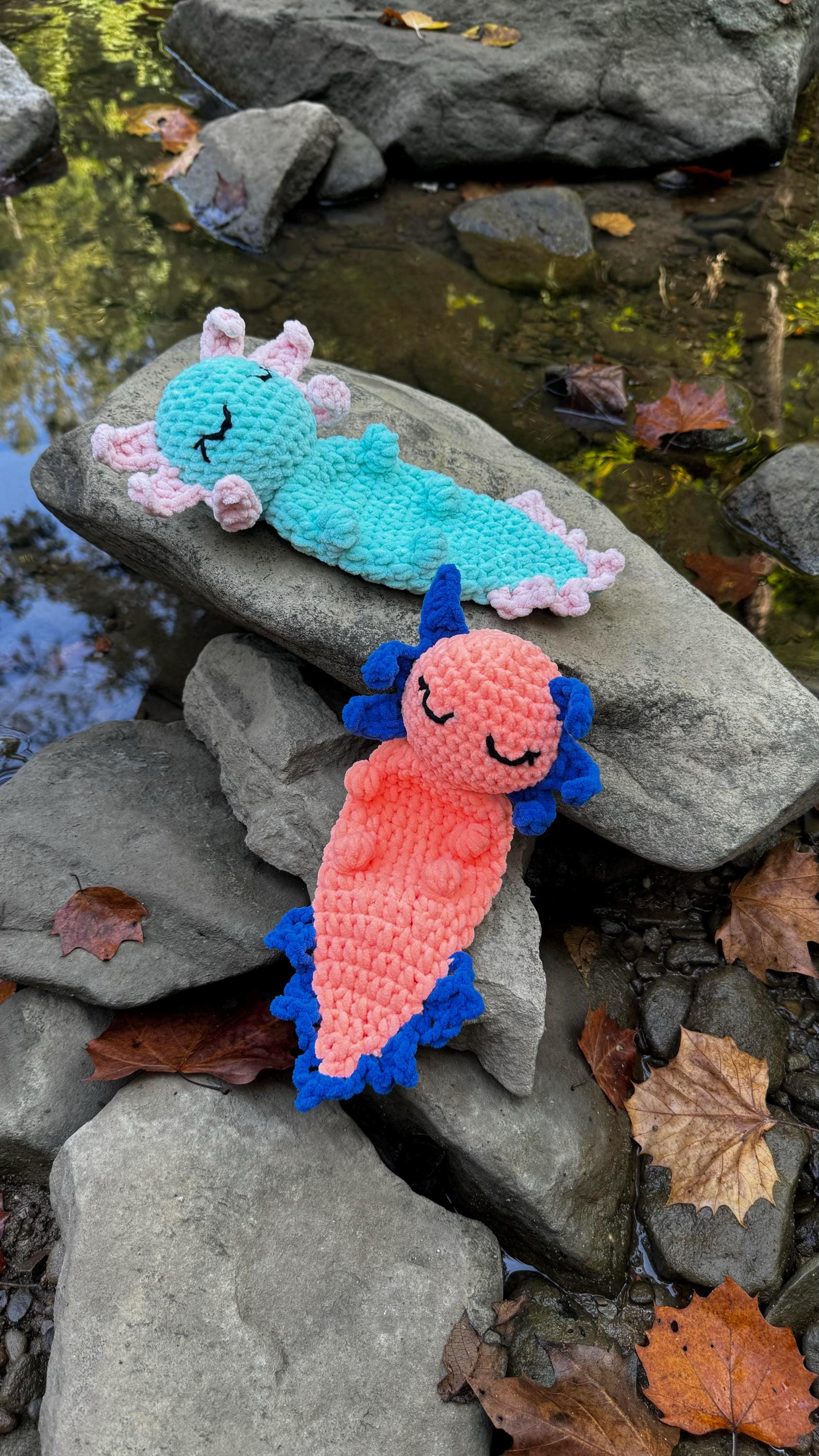 Axe the Axolotl Lovey PATTERN - Etsy