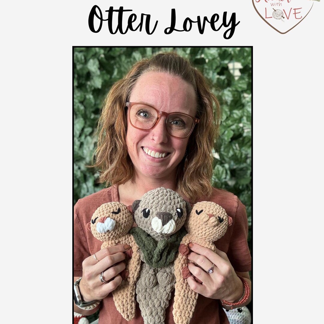 Otter Baby Lovey NO SEW Crochet PATTERN With Pictures and Tutorials - Etsy