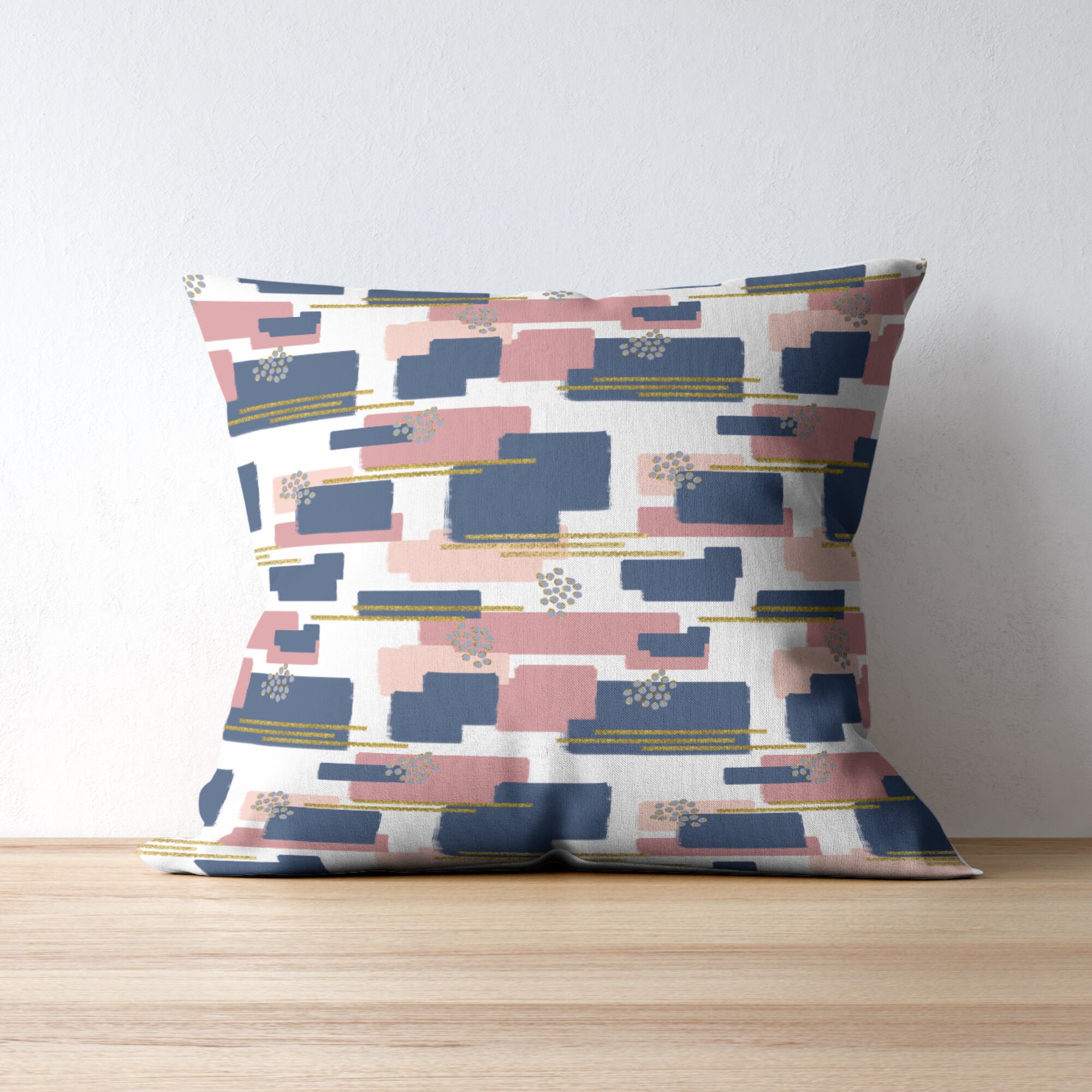 Abstract Digital Seamless Pattern, Modern Wallpaper Background, Navy ...