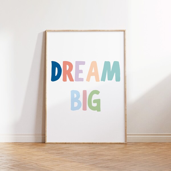 Dream Big Print - Etsy