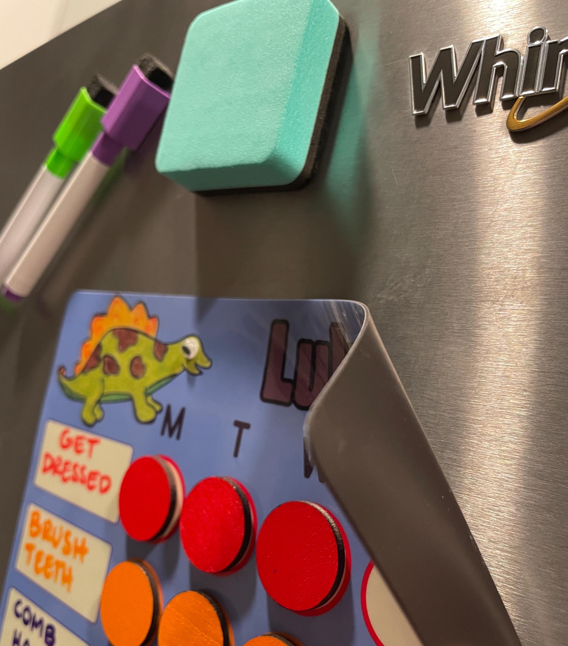 Personalized Dinosaur Routine Chart | Magnetic Chore Board for Kids ...