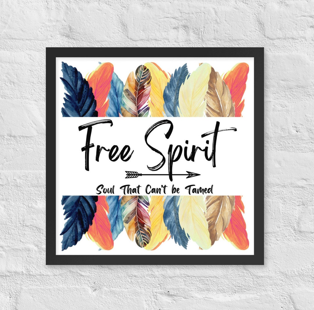 Free Spirit Framed Poster - Etsy