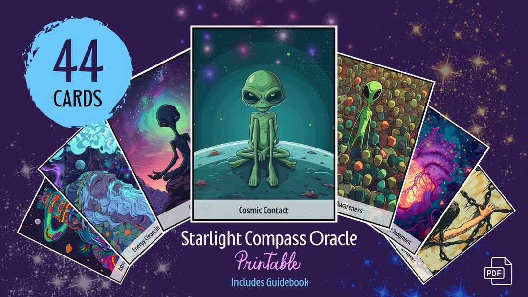 Starlight Compass Oracle Starseed Oracle Printable Oracle Cards PDF ...