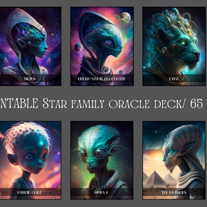 The Star Family Oracle Starseed Oracle Printable Oracle Cards PDF ...