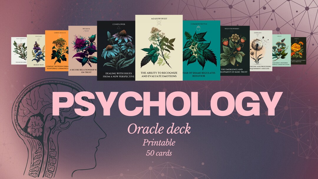 Printable Psychology Oracle Printable Oracle Cards Pdf Oracle Cards