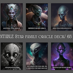The Star Family Oracle Starseed Oracle Printable Oracle Cards PDF ...