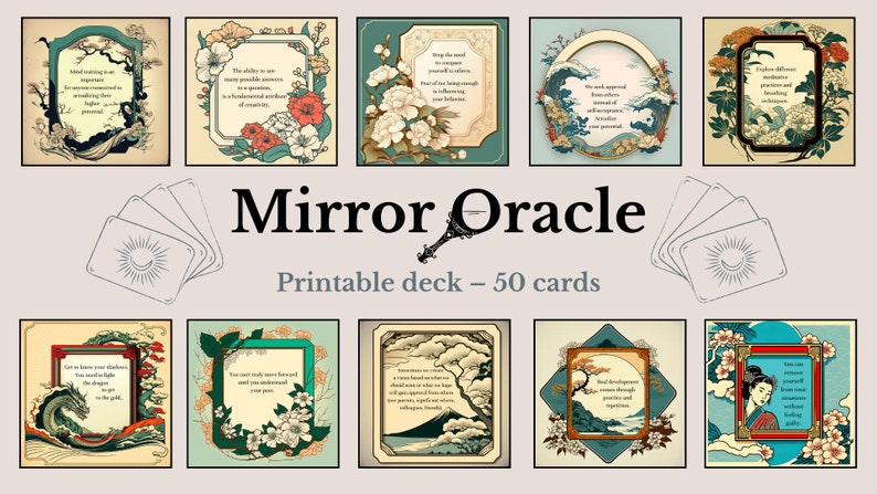 Printable Mirror Oracle Printable Oracle Cards PDF Oracle Cards Oracle ...