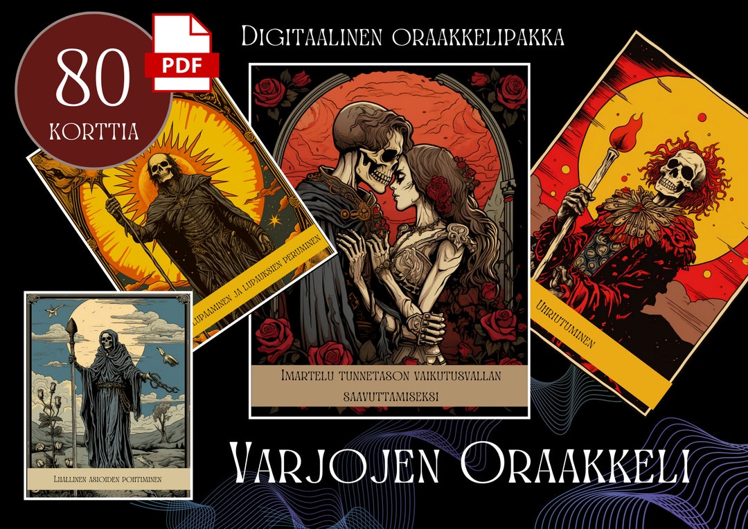 Varjojen Oraakkeli Printable Oracle Cards PDF Oracle Cards Oracle Deck ...