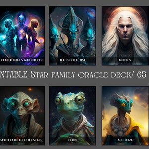 The Star Family Oracle Starseed Oracle Printable Oracle Cards PDF ...