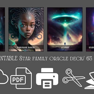 The Star Family Oracle Starseed Oracle Printable Oracle Cards PDF ...