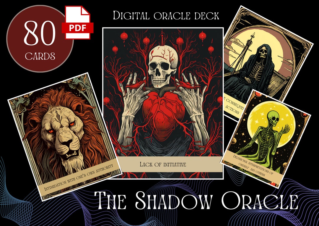 The Shadow Oracle Printable Oracle Cards PDF Oracle Cards Shadow Oracle Deck Oracle Cards ...