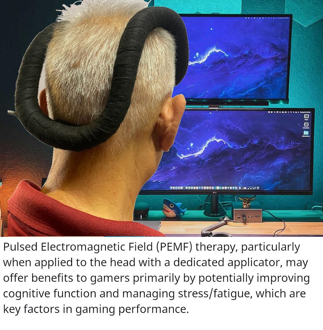 PEMF Therapy Head Loop Applicator Pain Relief Gaming Focus, Cognition ...
