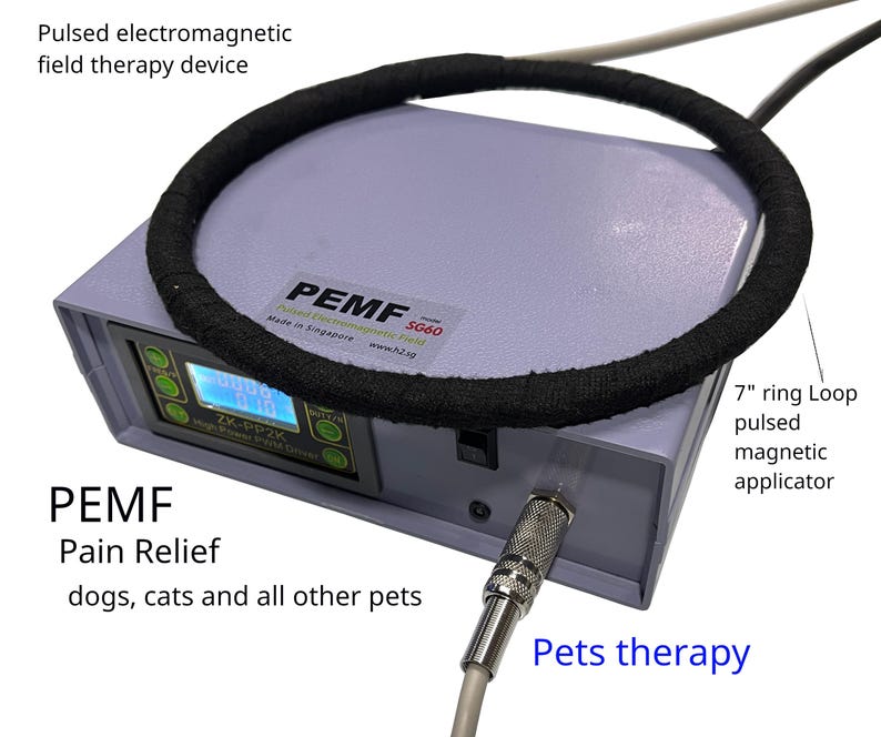 Pets PEMF Therapy Ring Mat 7" Loop, Pain Relief for Dogs & Cats, Rabbit ...
