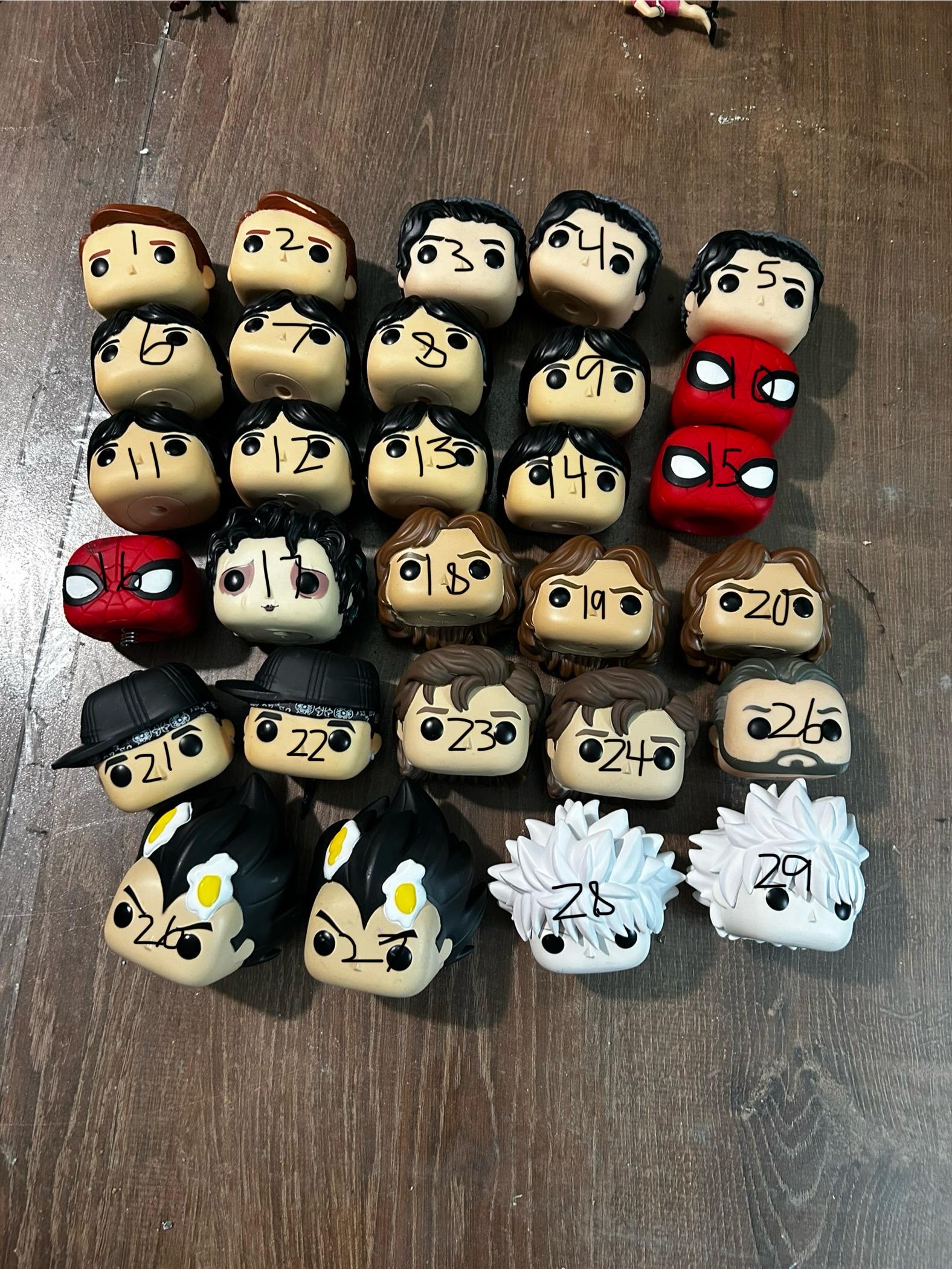 Funko Pop Male Heads - Etsy