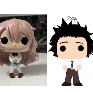 Shoko and Shoya A Silent Voice Custom Figure - Etsy
