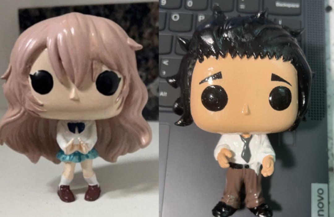 Shoko and Shoya A Silent Voice Custom Figure - Etsy